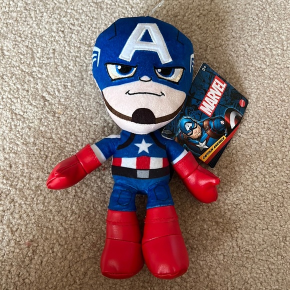 Marvel | Toys | Nwt Marvel Plush Character Figure 8inch Captain America ...